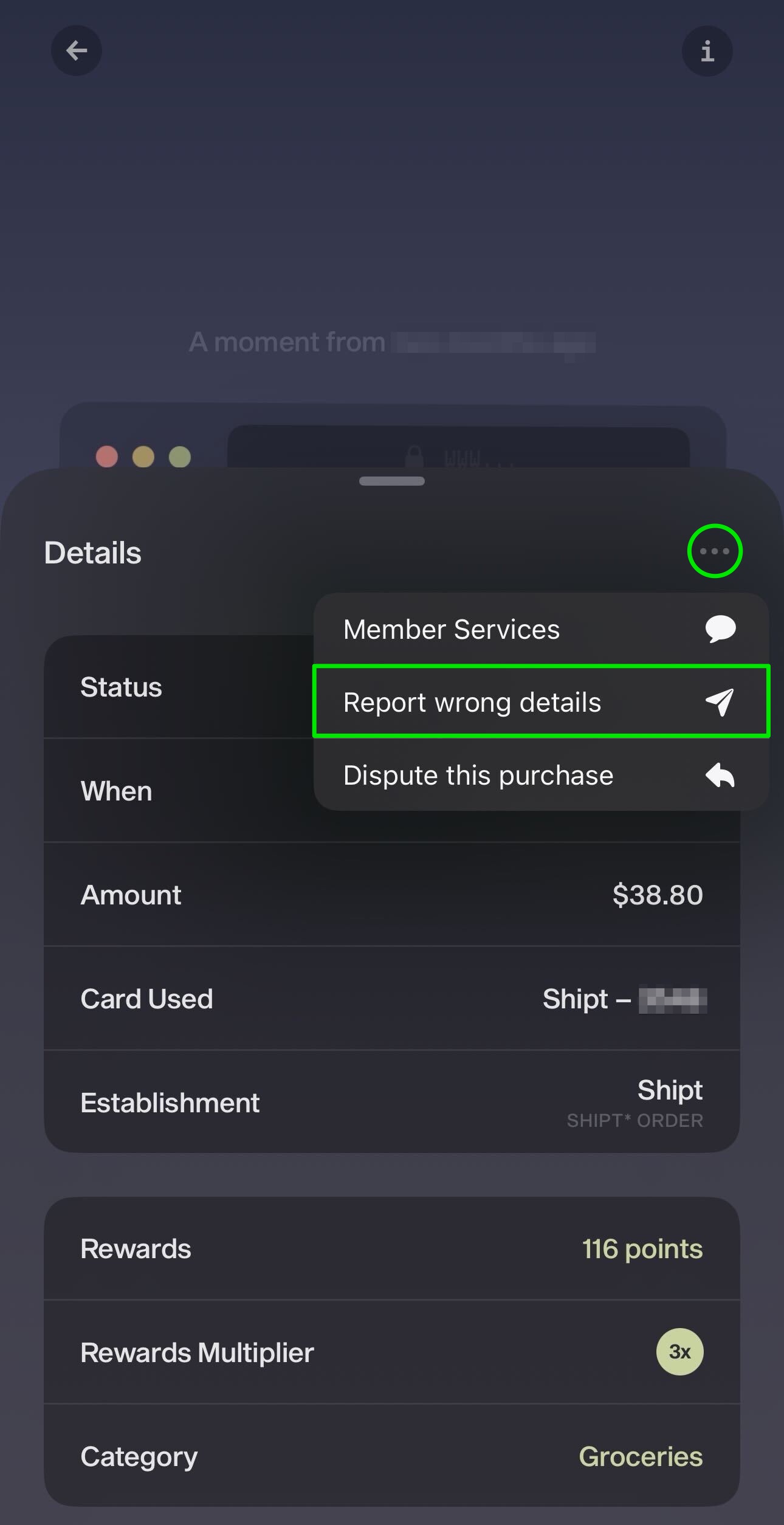 Incorrect Transaction Displayed – Atlas