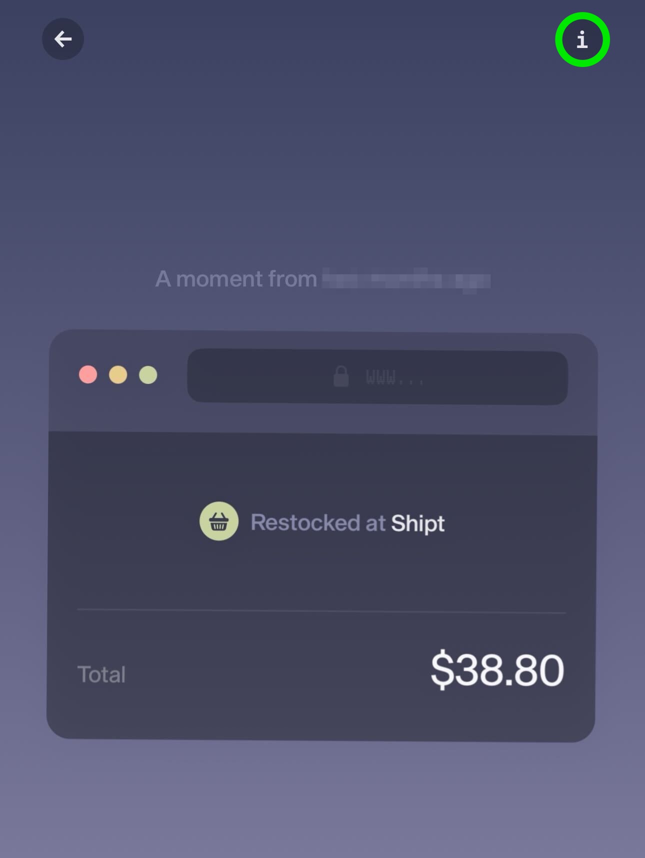 Incorrect Transaction Displayed – Atlas